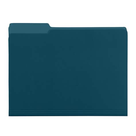 Teal Letter Size Interior File Folders The Container Store Folders
