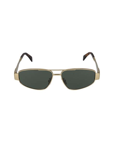 Celine Cl40281u Sunglasses In Green Lyst Uk