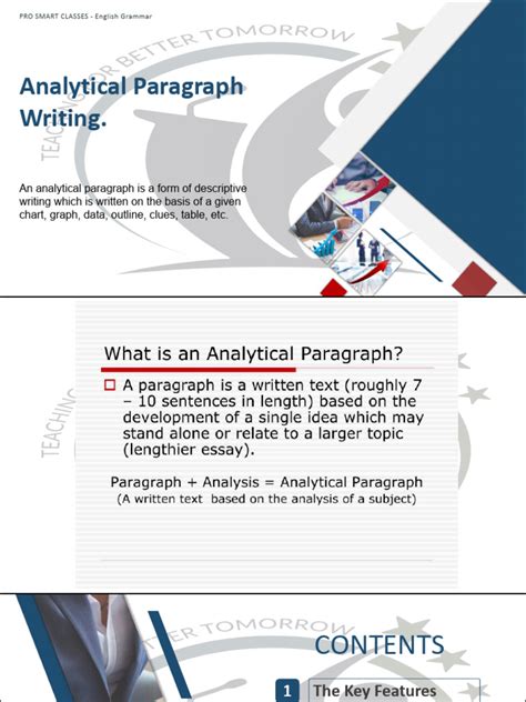 Analytical Para Pdf Paragraph Chart
