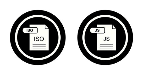 Iso And Js Icon 32772494 Vector Art At Vecteezy