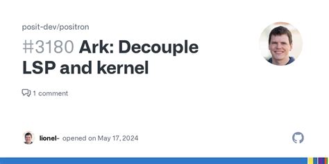 Ark Decouple LSP And Kernel Issue 3180 Posit Dev Positron GitHub
