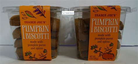 Trader Joes Pumpkin Biscotti 8oz 227g Two Tubs Grocery