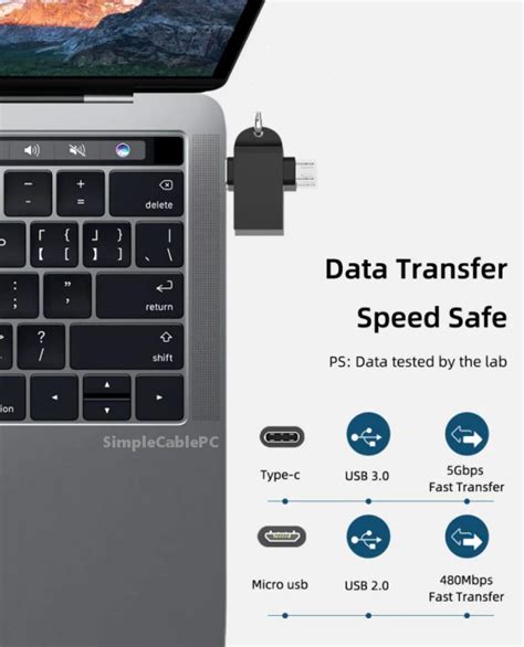 Adaptador Usb 30 A Otg Tipo C Y Micro Usb Convertidor Simplecablepc