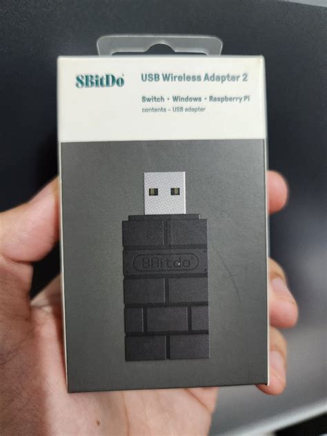 8Bitdo USB Wireless Adapter 2 Black Edition Switch Windows Raspberry
