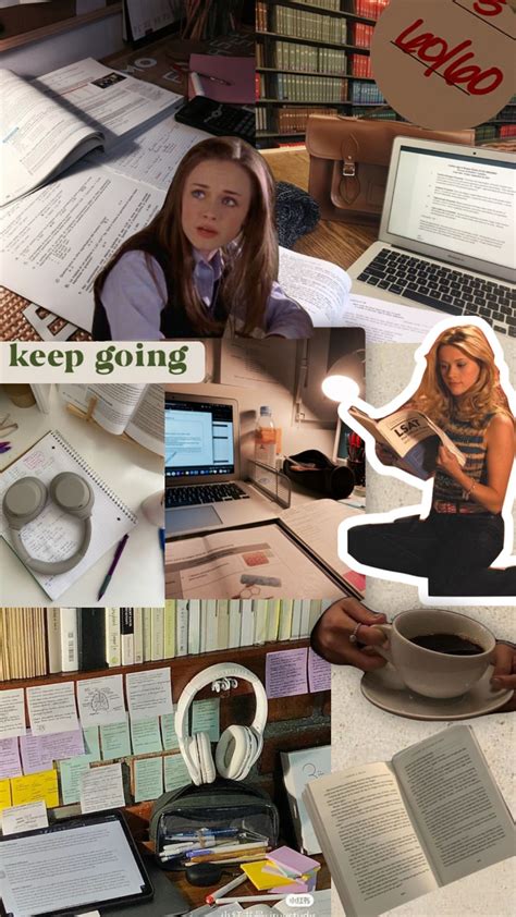 Moodboard Aesthetic School Study Rorygilmoreaesthetic