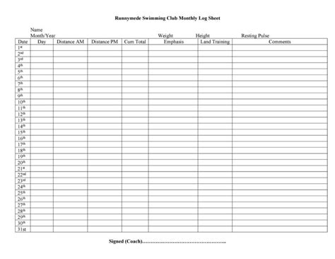 Worksheet Log Printables