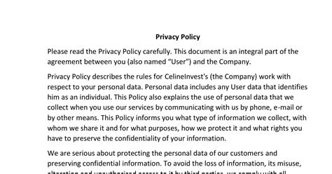 Privacy Policy Pdf DocDroid