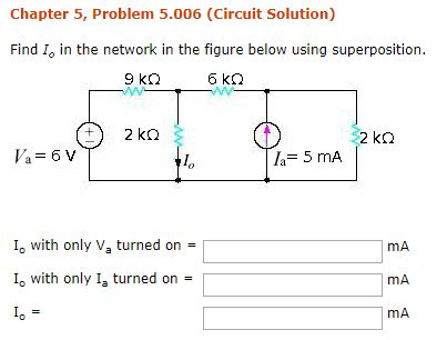 Solved Chapter 5 Problem 5 006 Circuit Solution Find Io Chegg Com