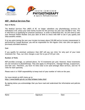 Fillable Online MSP Form Fax Email Print PdfFiller