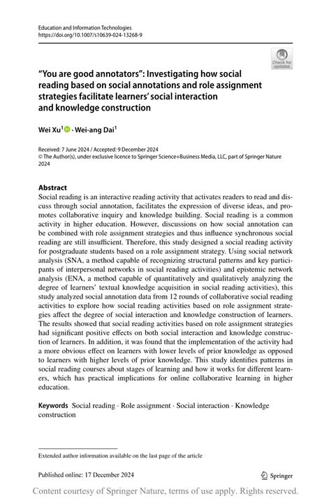 “you Are Good Annotators” Investigating How Social Reading Based On