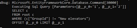Cosmos Translate Skip And Take · Issue 15734 · Dotnetefcore · Github