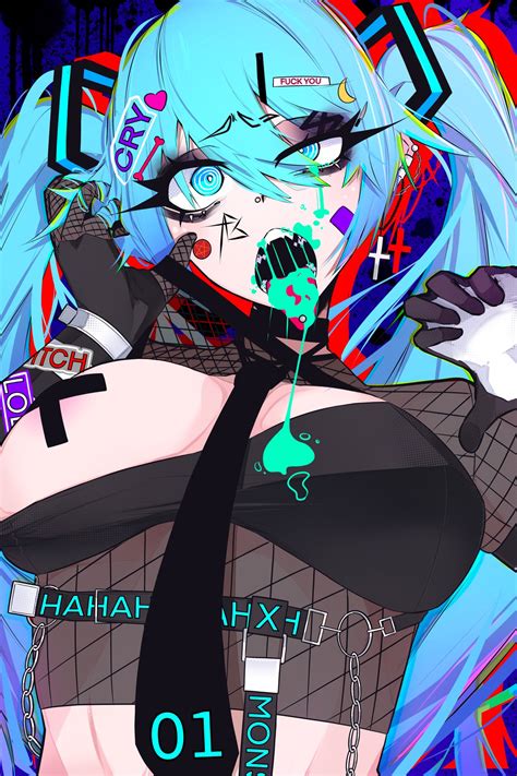 Hatsune Miku Vocaloid Drawn By Ace Glitch Danbooru