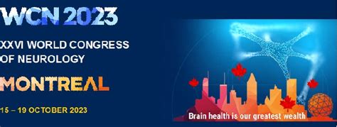Xxvi World Congress Of Neurology Wcn 2023