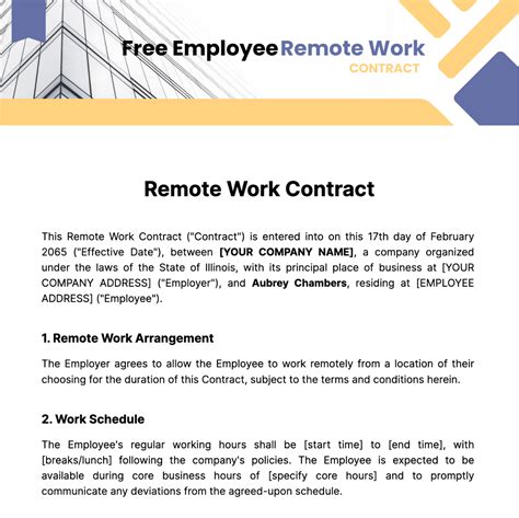 Free 6 Month Employment Contract Template To Edit Online