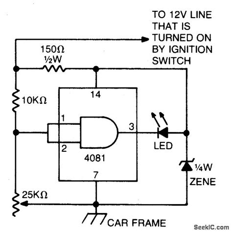 CAR BATTERY CONDITION CHECKER Measuring And Test Circuit Circuit Diagram SeekIC Com