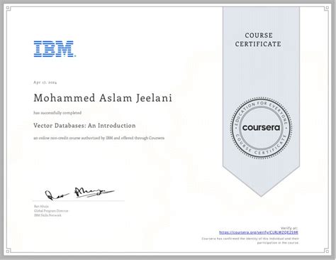 Aslam Jeelani Mohammed Mba On Linkedin Ibm Vector Databases An