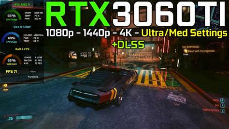 Cyberpunk 2077 Rtx 3060ti I5 11400f 1080p 1440p 4k Ultra