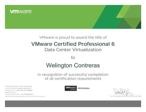 Vmware Certified Professional 6 Data Center Virtualization