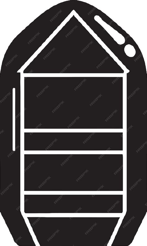 Flote En El Agua Con Estilo Con Un Icono De Diseño De Logotipo De Vector De Balsa De Madera