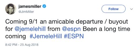 Report Race Baiting Activist Commentator Jemele Hill Kicked Out At
