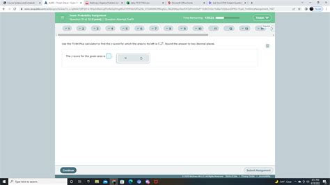 SOLVED Use The TI 84 Plus Calculator To Find The Z Score For Which The Area To Its Left Is 0