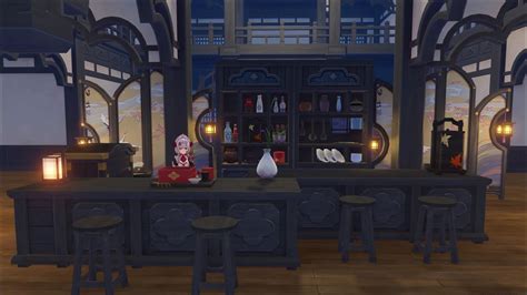New Serenitea Pot Furniture Teahouse Foyer Genshin Impact Youtube