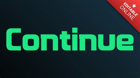 Continue Logotipo Hulu Generador De Efectos De Texto