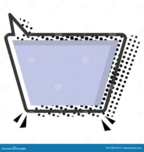 Isolated Empty Colored Comic Speech Bubble Vector Stock Vector