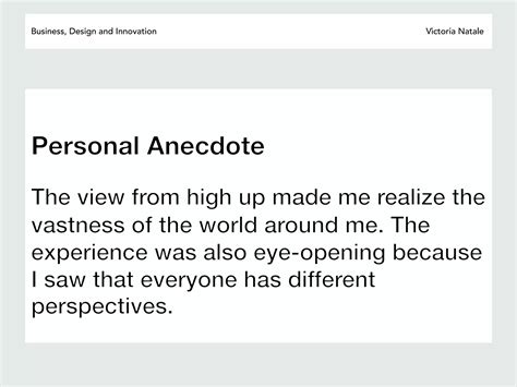 Personal Anecdote Pdf