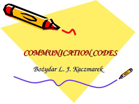 Pdf Communication Codes