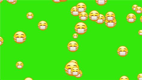 Emoji With Medical Mask Emoticon Yellow Face Wearing Surgical Mask
