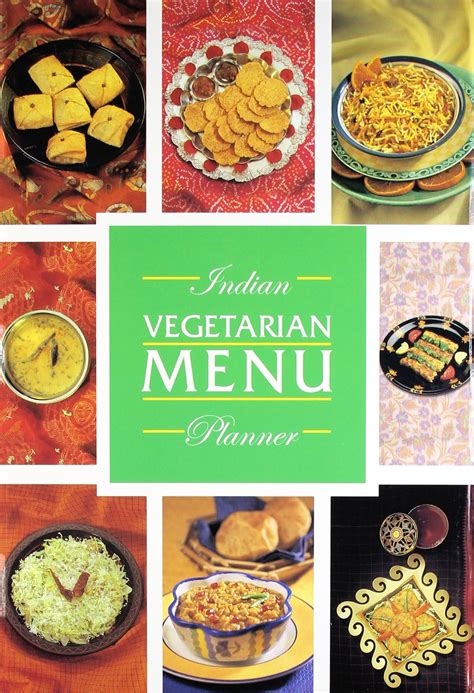 Indian Vegetarian Menu Planner Cmyk Bookstore