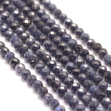 Naturalny Kamień SZAFIR 4mm fasetowany 5sztuk koraliki 13681109103