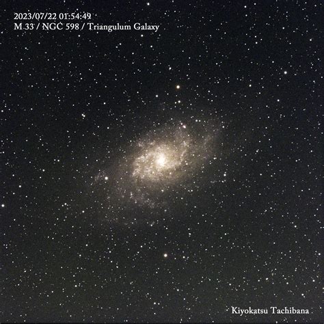 Tachibana On Twitter M 33 NGC 598 Triangulum Galaxy 2023 07 22 01