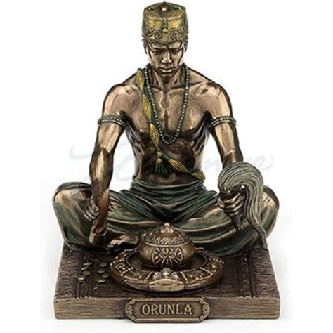 Statue Orisha Orunla Orula Seven African Powers Santeria Yoruba
