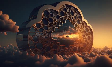 Cloud Computing Technology Concept Generative Ai Stock Illustration