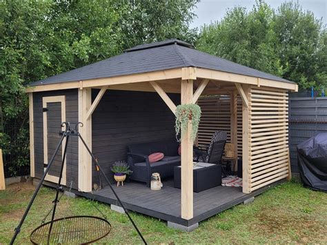 DOMEK NARZĘDZIOWY DANIEL Z ALTANĄ 3x4m