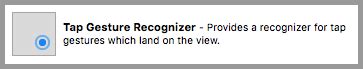 Swifttap Gesture Recognizer Swift Xcode