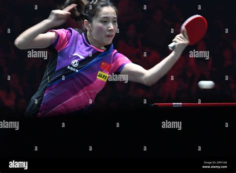 Singapore 19th Mar 2023 Qian Tianyi Of China Hits A Return During
