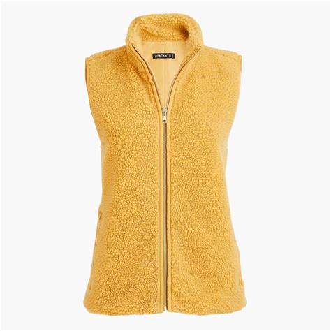 Jcrew Teddy Bear Fleece Vest Lyst