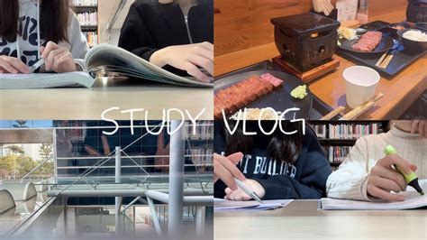 잘 먹고 잘 노는 고1 공부 브이로그 시험 기간 도서관 공부 Study Vlog Youtube