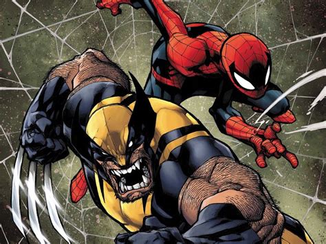 Spidey And Logan Team Joe Madureira Wolverine O Wolverine