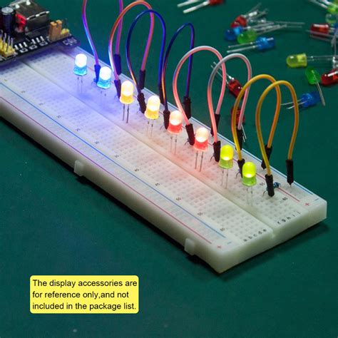 Mb102 830 Holes Breadboard 65 Jumper Wires Power Supply Module