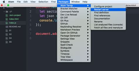 Better Autocomplete Support · Issue 316 · Tststsatom Ternjs · Github
