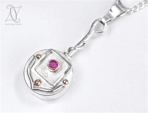 Ruby Compass Necklace Rock Water Studio