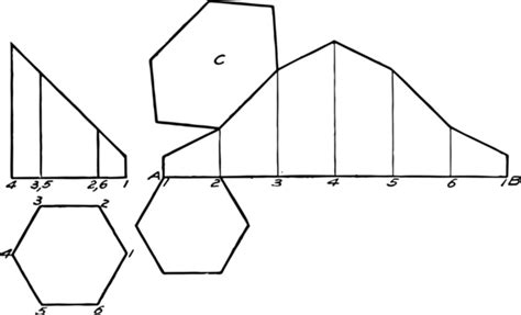 Prism Vintage Illustration Vintage Parallelograms Drawing Vector Vintage Parallelograms