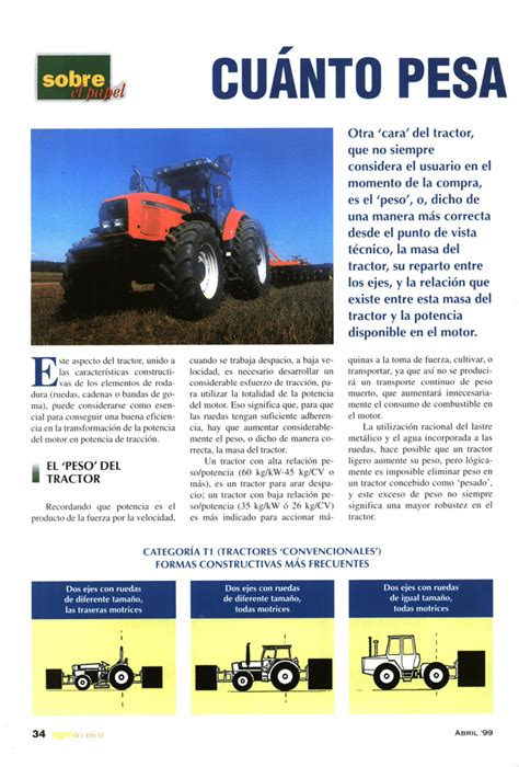 ᐈ Cuál es el peso de un tractor Info Tractores