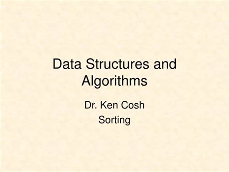 PPT Data Structures And Algorithms PowerPoint Presentation Free Download ID 9303199