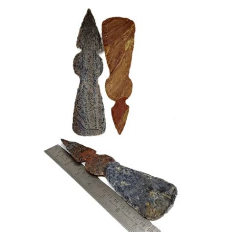 Native American Tomahawk Spearhead Arrowhead 5 Inch Hand Carved For