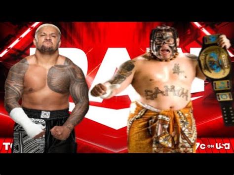 FULL MATCH Umaga Vs Solo Sikoa Umaga Bloodline Solo Sikoa WWE